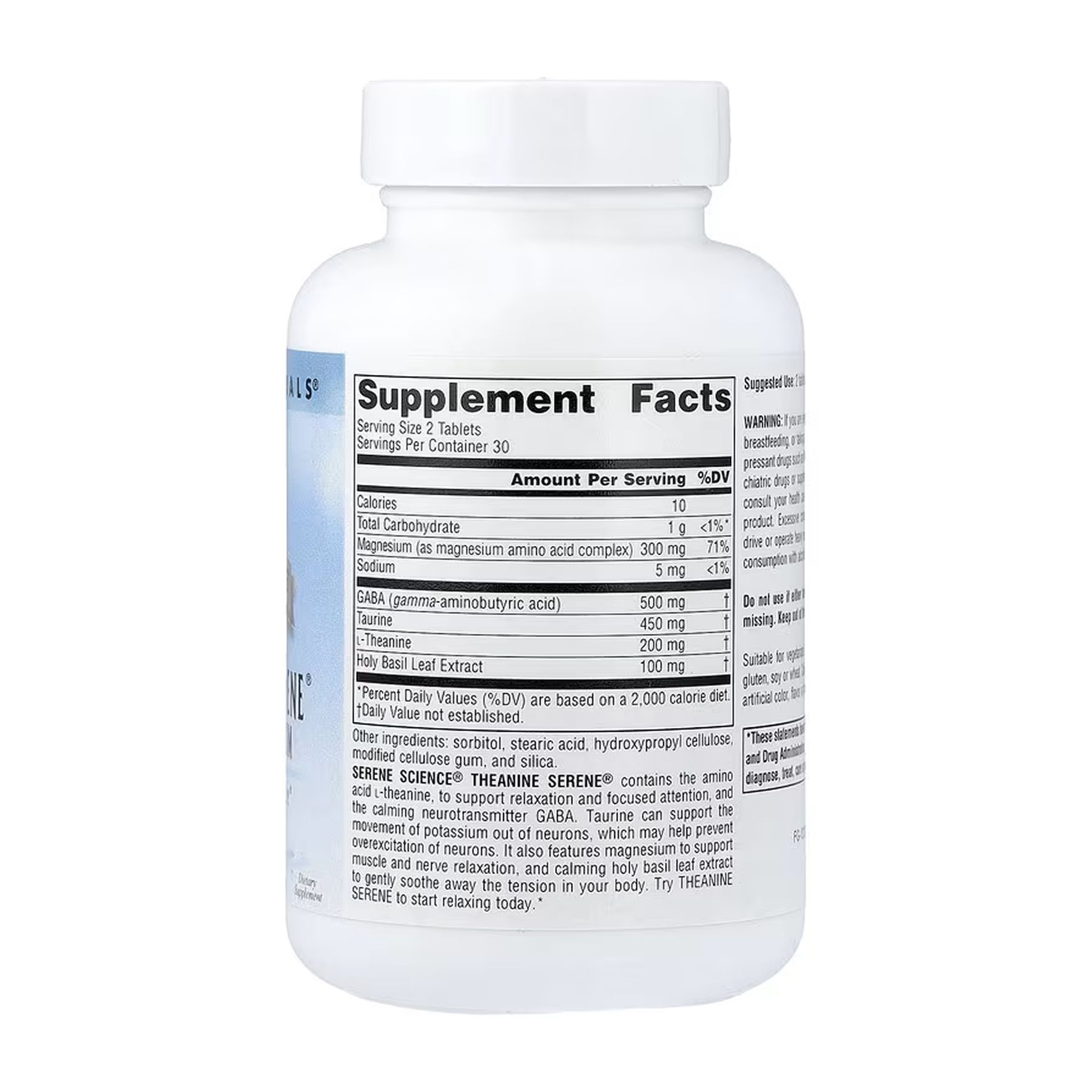 Serene Science® Theanine Serene® - 60 tabs Source Naturals купити в ...