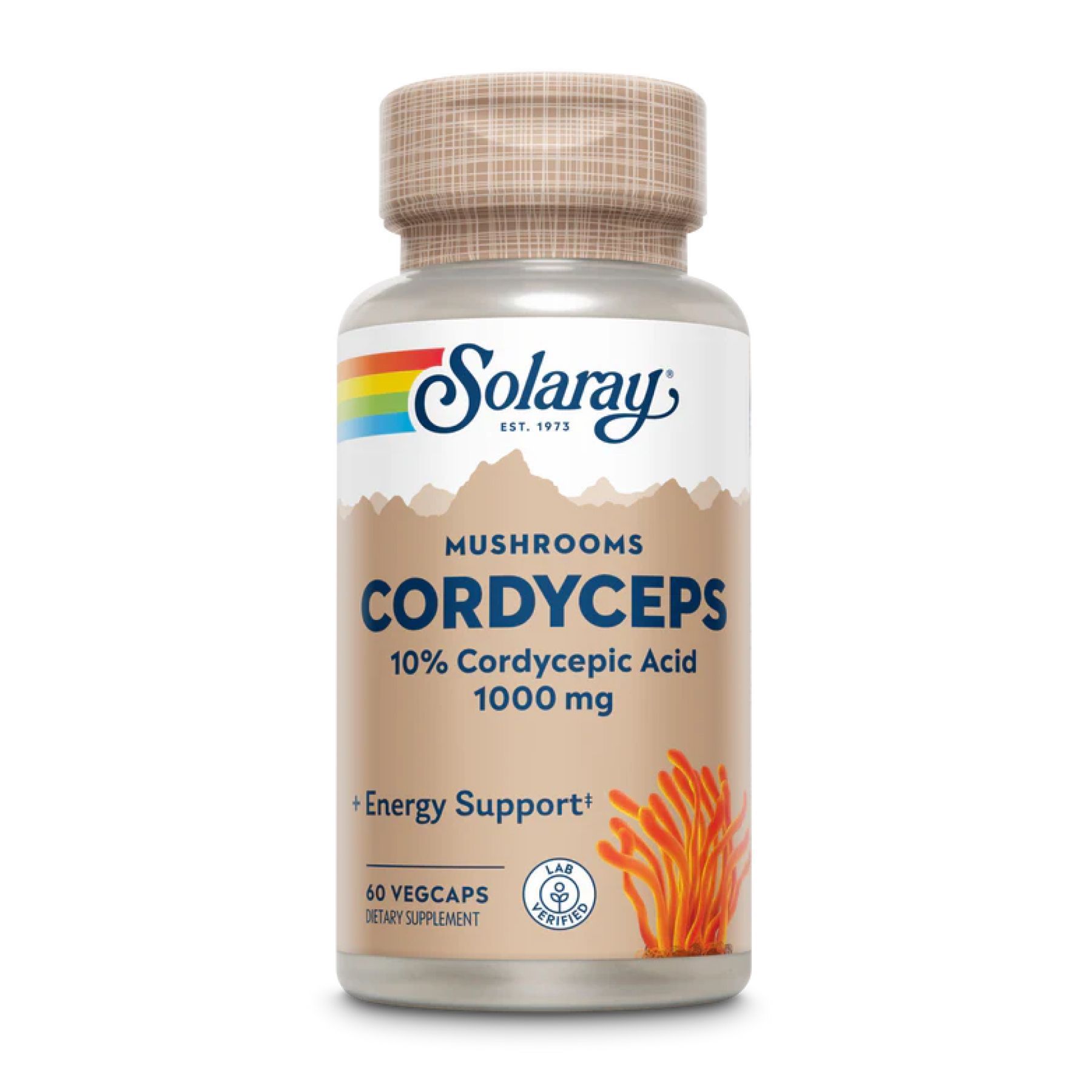 Кордицепс, Cordyceps Mushroom Extract 1000mg - 60 vcaps Solaray купити ...